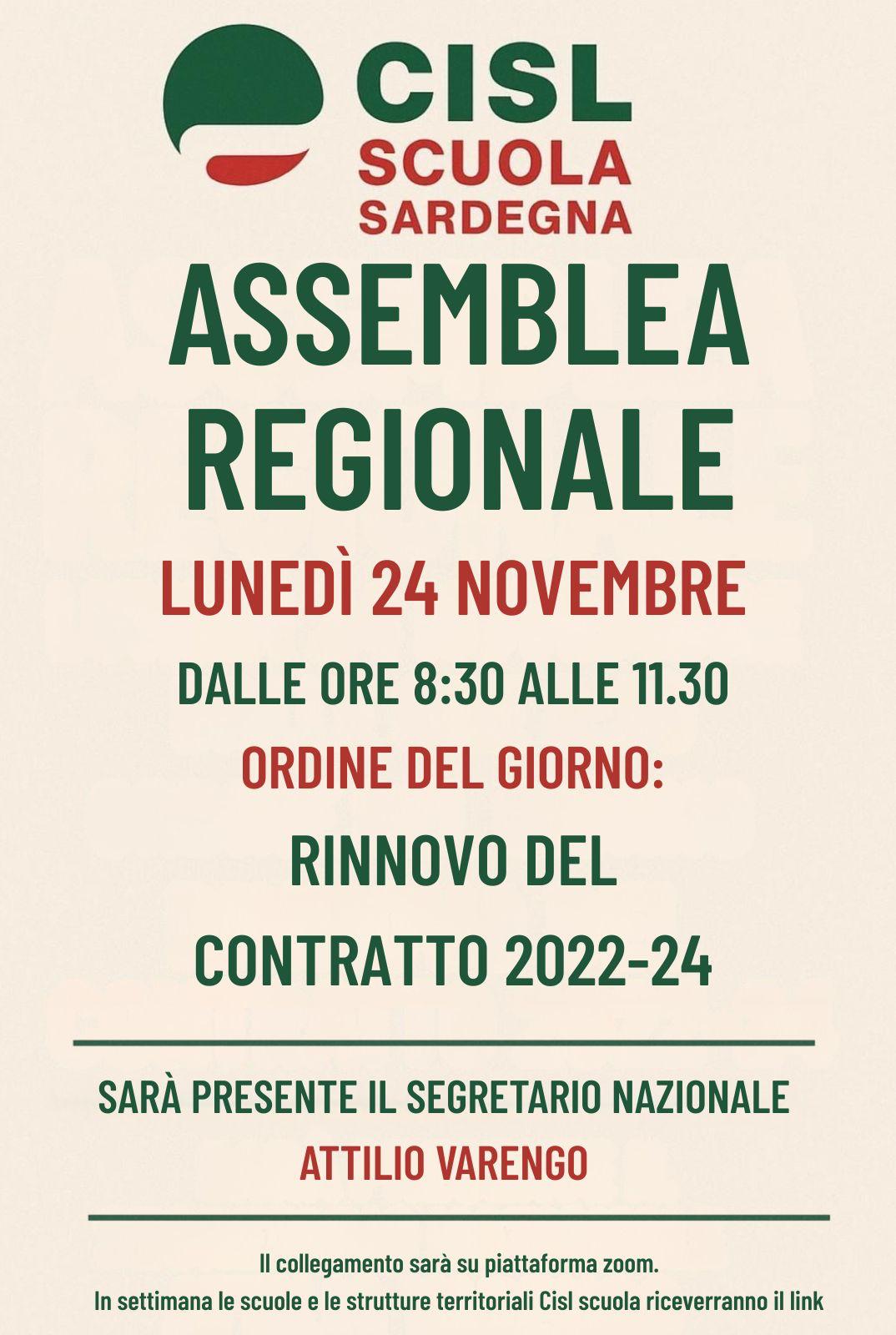 Assemblea sindacale regionale CISL SCUOLA Sassari in orario di servizio – ISTITUTO SUPERIORE ...